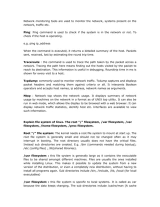 Linux | DOC | Operating Systems | Computer Software and Applications