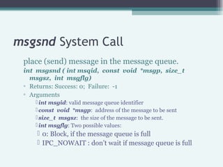 signals & message queues overview | PPT | Operating Systems | Computer ...
