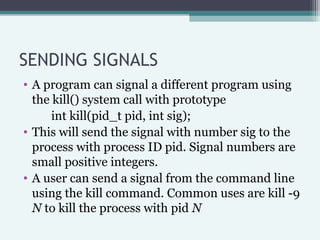 signals & message queues overview | PPT