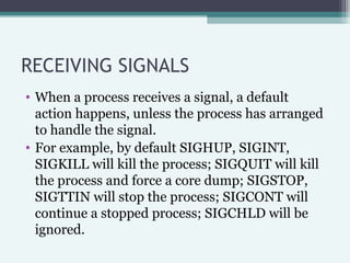 signals & message queues overview | PPT