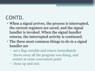 signals & message queues overview | PPT