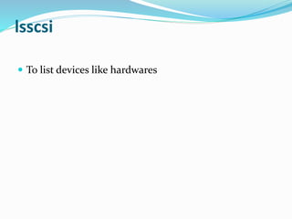 Linux Commands and info | PPTX | Operating Systems | Computer Software ...