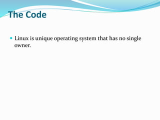 Linux Commands and info | PPTX | Operating Systems | Computer Software ...