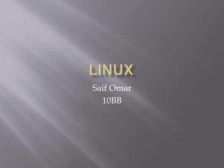 Linux Presentation | PPT