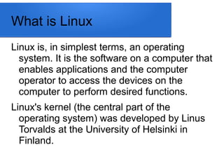 Linux Introduction | PPT