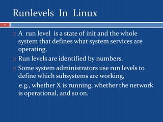 Linux Daemons & INIT services | PPT