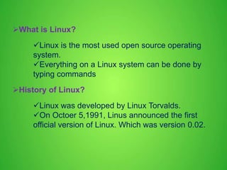 Linux Basic commands and VI Editor | PPT