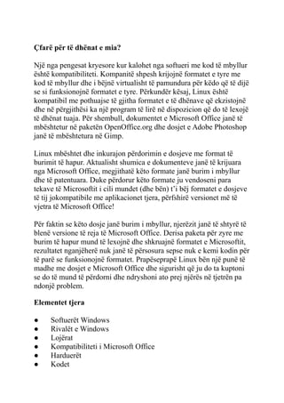 Cfare eshte Linux? | PDF