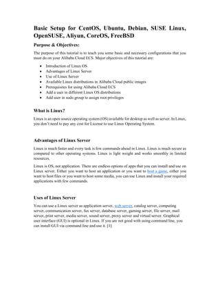 Basic Guide to make your Linux server ready | PDF