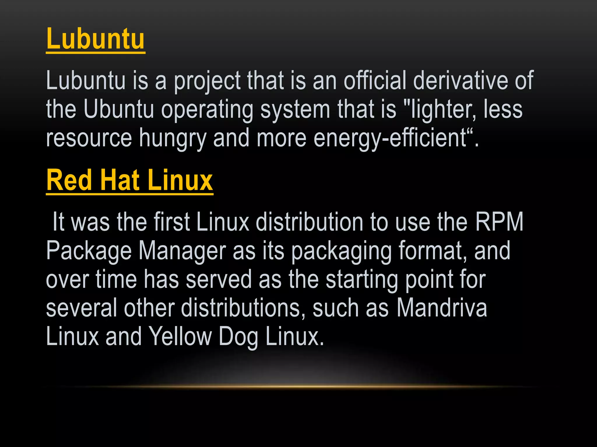 what is LINUX ? presentation. | PPTX