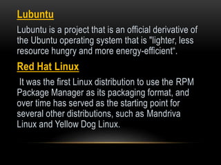 what is LINUX ? presentation. | PPTX