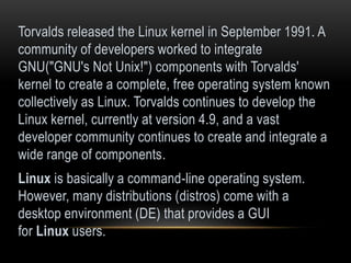 what is LINUX ? presentation. | PPTX