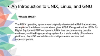 Linux Simple Introduction | PPT