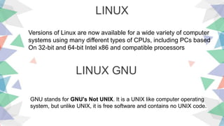 Linux Simple Introduction | PPT