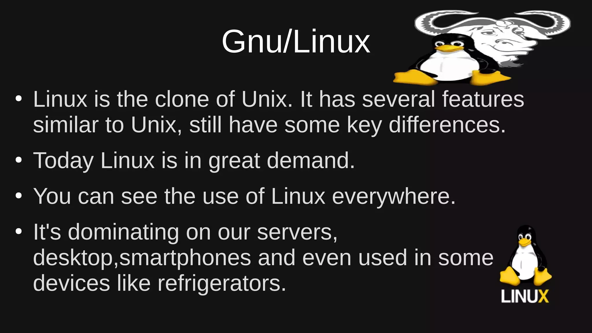 Gnu/Linux Introduction | PPT