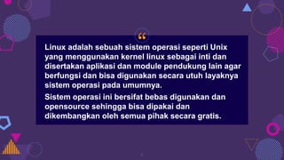 Penggunaan Linux dan Command Line | PPTX