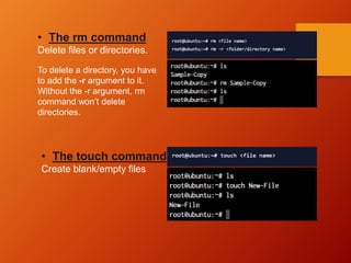 Introduction, Features, Basic Commands and Distribution of LINUX | PPT