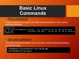 Introduction, Features, Basic Commands and Distribution of LINUX | PPT