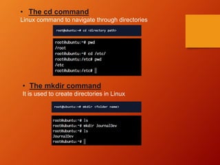 Introduction, Features, Basic Commands and Distribution of LINUX | PPT
