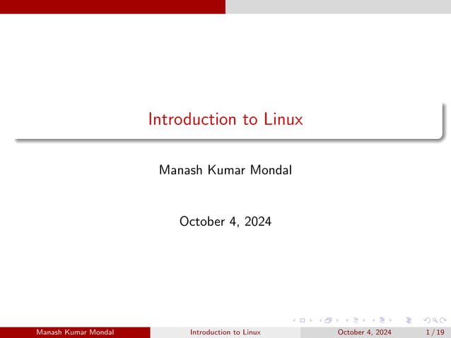 A brief Introduction to Linux Operating System. | PPT