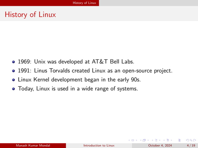 A brief Introduction to Linux Operating System. | PPT