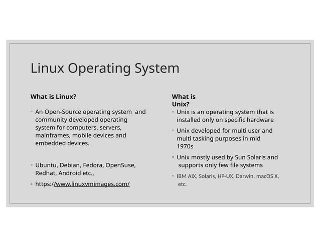 Linux Training PPT with basic tutorial and learning | PPTX