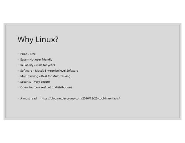 Linux Training PPT with basic tutorial and learning | PPTX