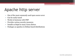 Apache, cron and proxy | PPTX