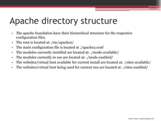 Apache, cron and proxy | PPTX | Web Hosting | Internet