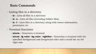 Linux Basics | PPTX