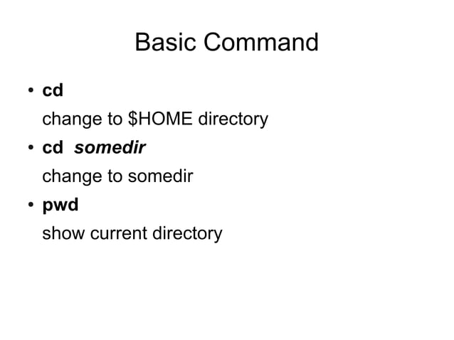 Quick Guide With Linux Command Line Ppt