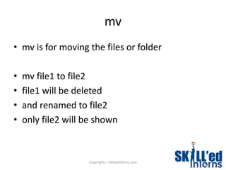 Linux commands | PPT