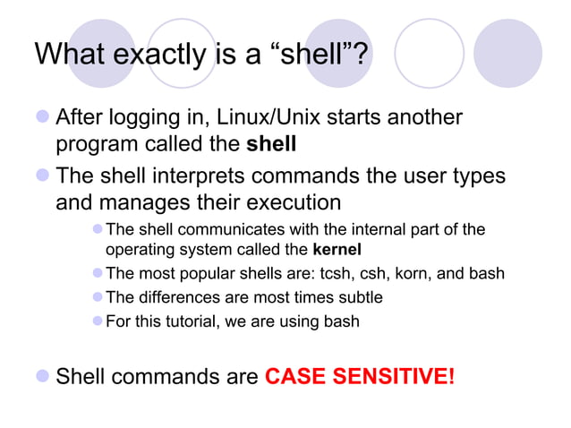 linux-commands.ppt | Free Download