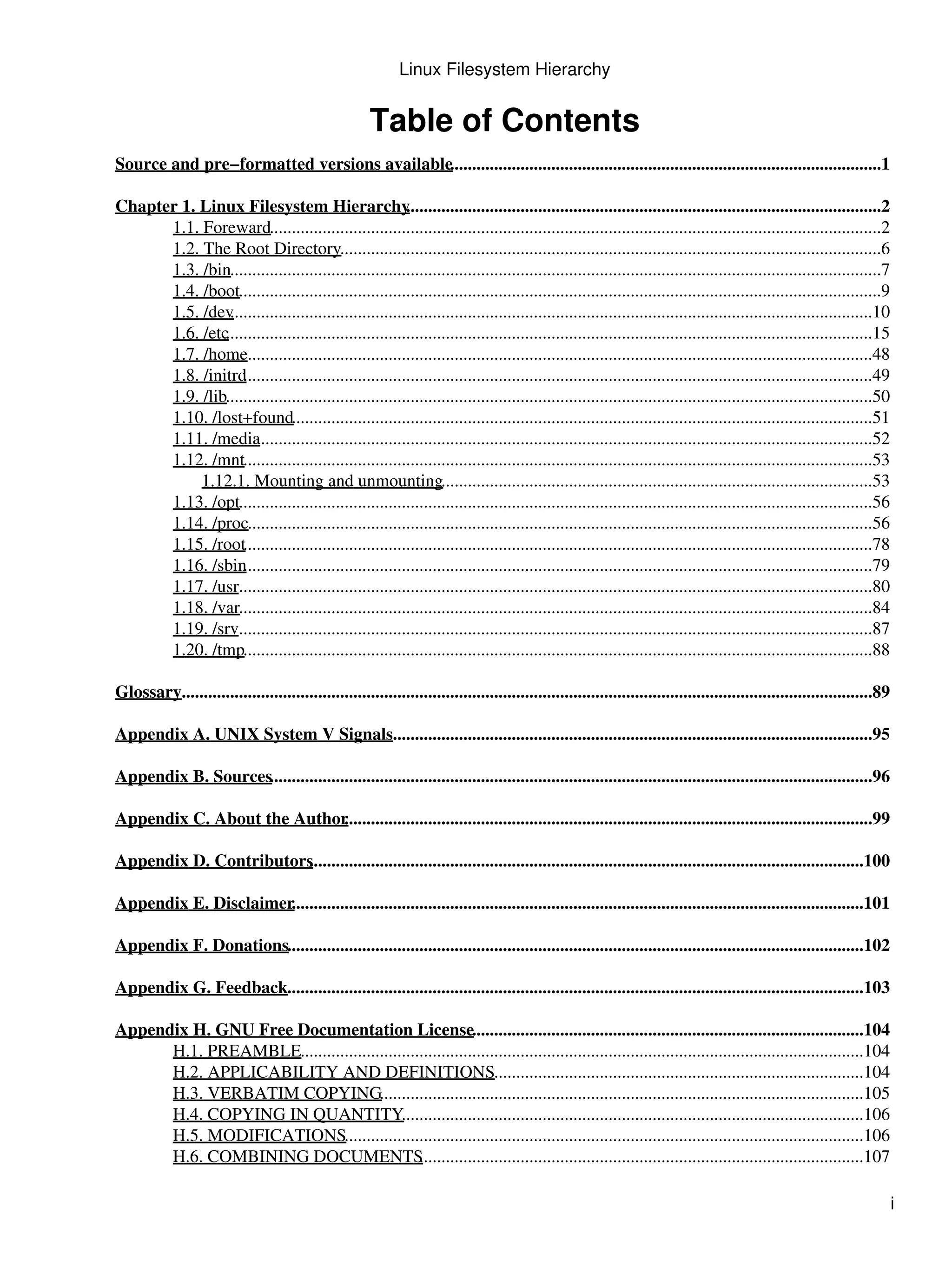 Linux filesystem-hierarchy | PDF | Operating Systems | Computer ...