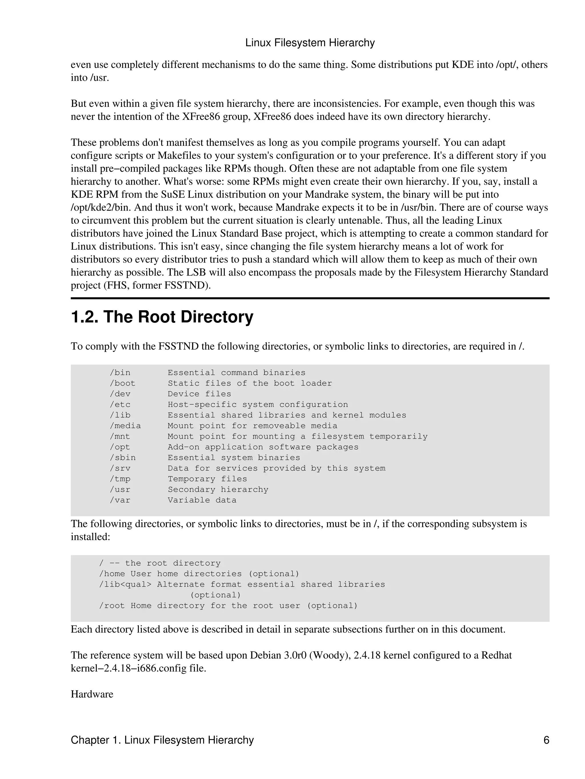 Linux filesystem-hierarchy | PDF | Operating Systems | Computer ...