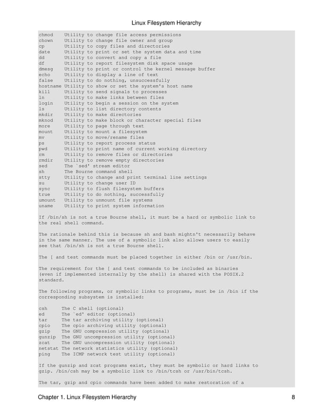Linux filesystem-hierarchy | PDF | Operating Systems | Computer ...