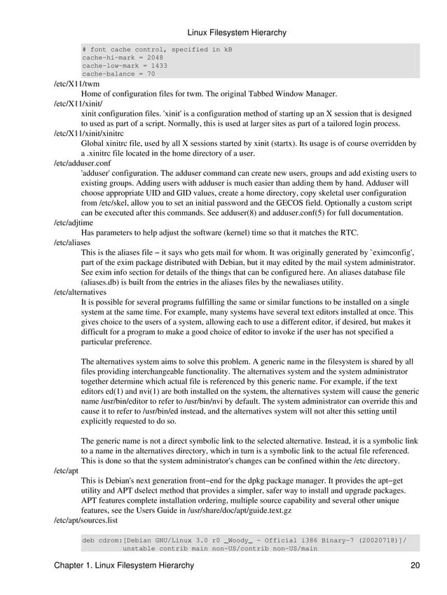 Linux filesystem-hierarchy | PDF | Operating Systems | Computer ...