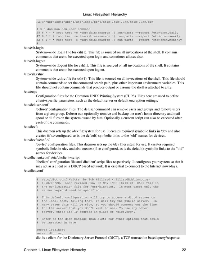 Linux filesystem-hierarchy | PDF | Operating Systems | Computer ...
