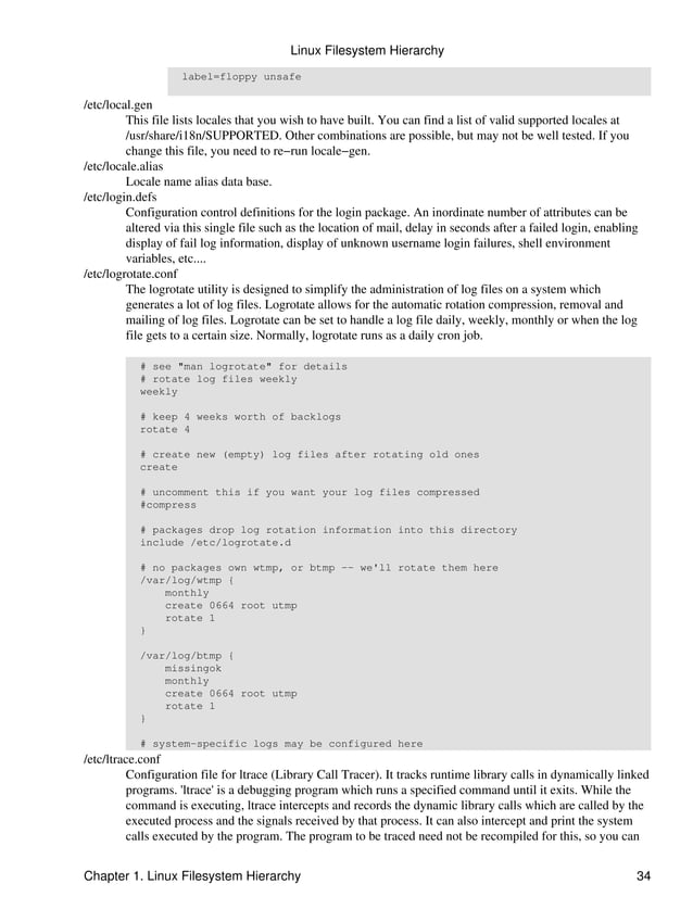 Linux filesystem-hierarchy | PDF | Operating Systems | Computer ...
