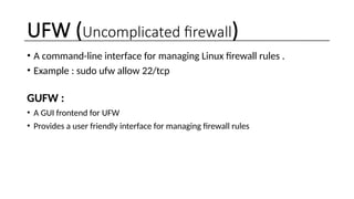 Linux Firewall (Netfilter )and tools .pptx
