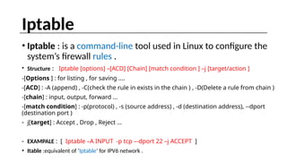 Linux Firewall (Netfilter )and tools .pptx
