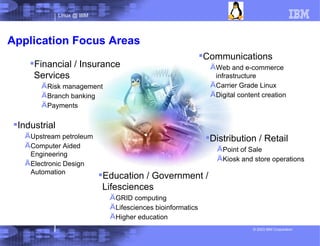 Linux @ IBM © 2003 IBM Corporation | PPT