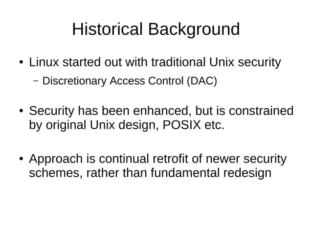 Linux Kernel Security Overview - KCA 2009 | PPT