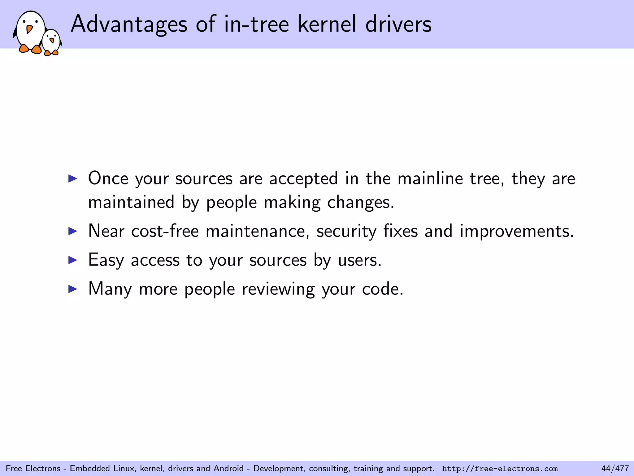 Linux Kernel and Driver Development Training | PPT