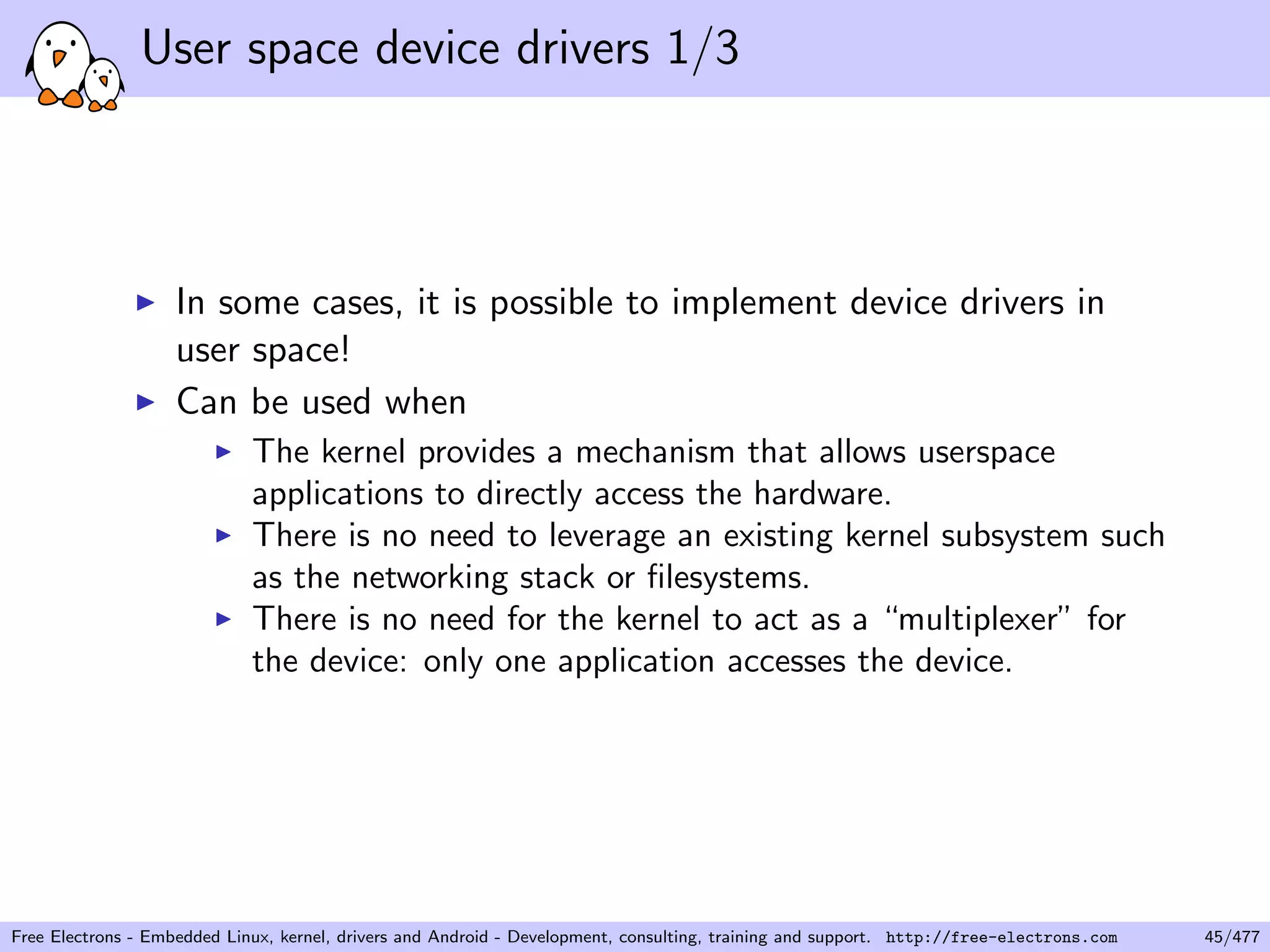 Linux Kernel and Driver Development Training | PPT