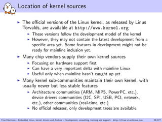 Linux Kernel and Driver Development Training | PDF | Operating Systems ...