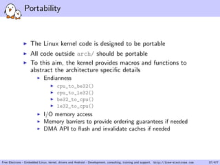Linux Kernel and Driver Development Training | PDF | Operating Systems ...