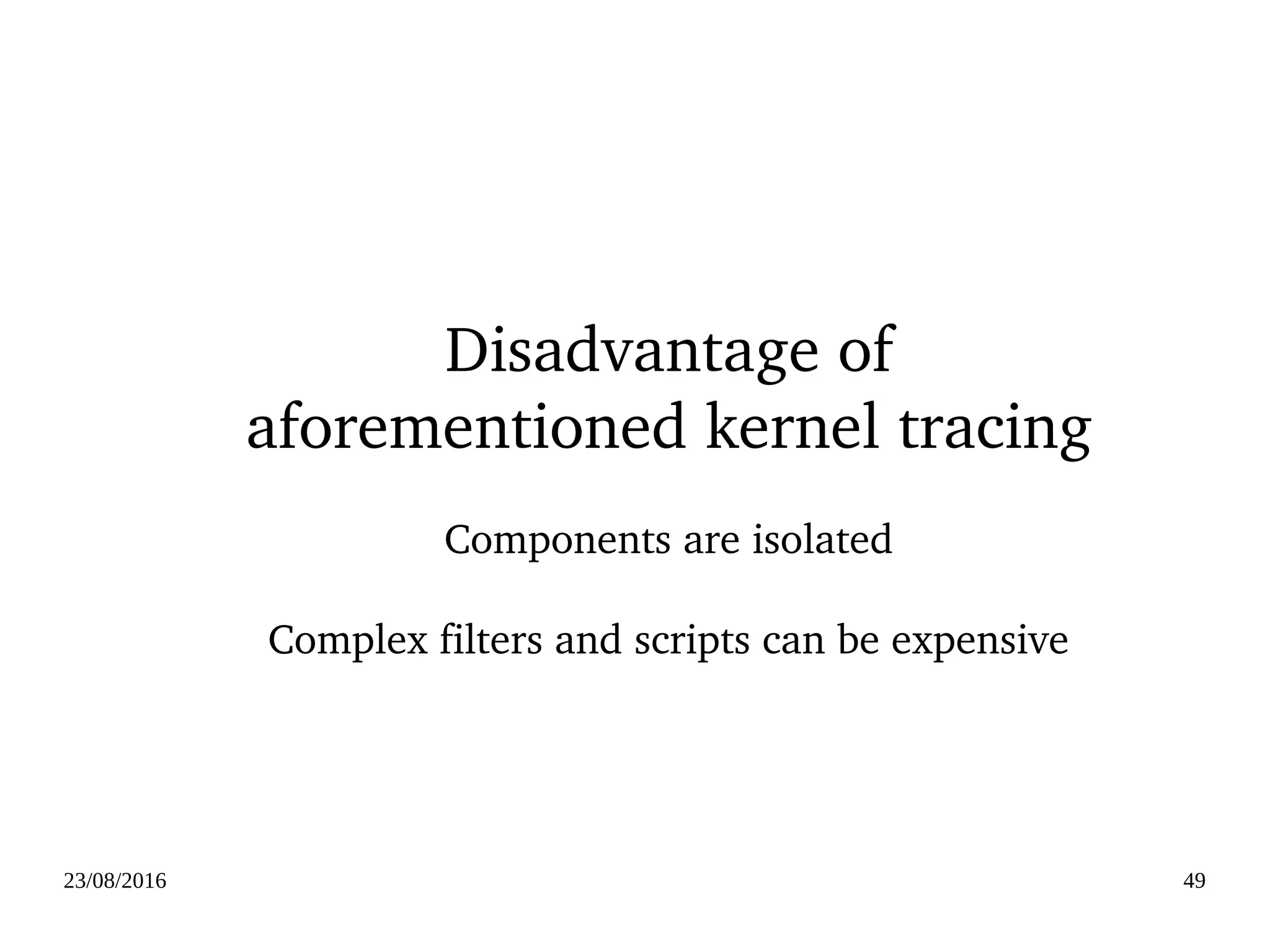Linux kernel tracing | PDF