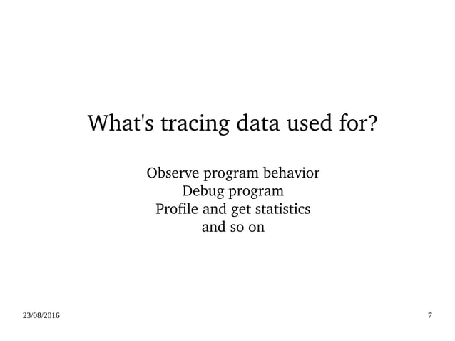 Linux kernel tracing | PDF