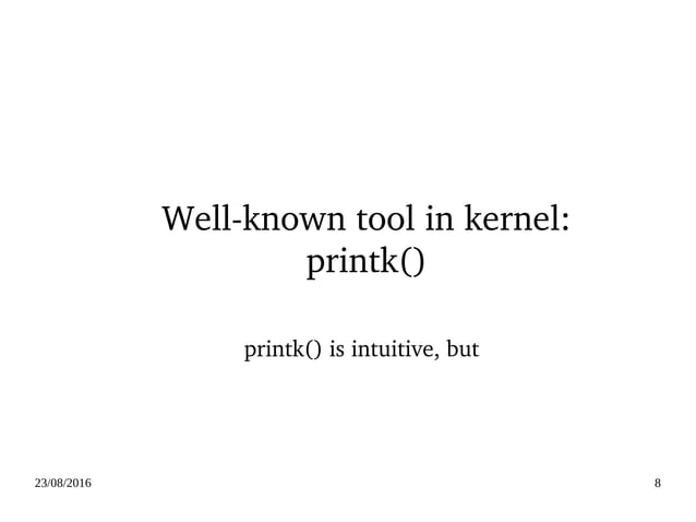 Linux kernel tracing | PDF
